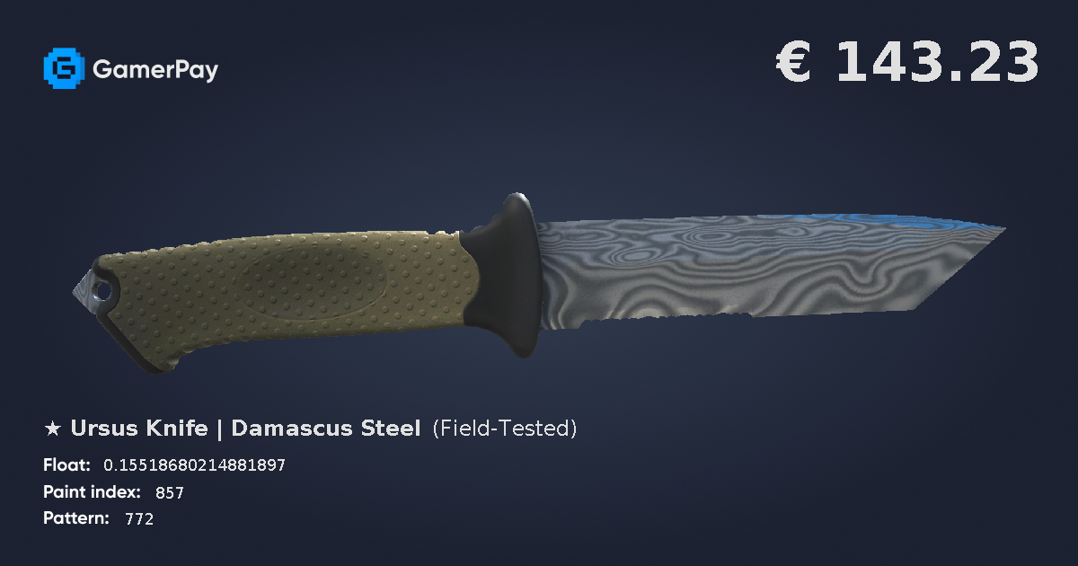 Ursus Knife | Damascus Steel on GamerPay