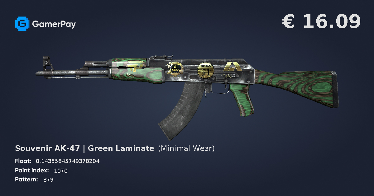 Souvenir AK-47 | Green Laminate on GamerPay