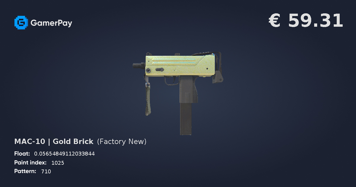 MAC-10 | Gold Brick on GamerPay