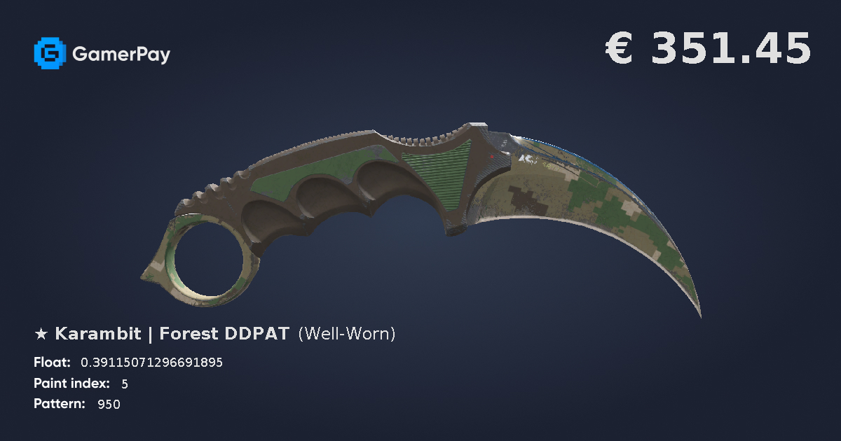 Karambit | Forest DDPAT on GamerPay