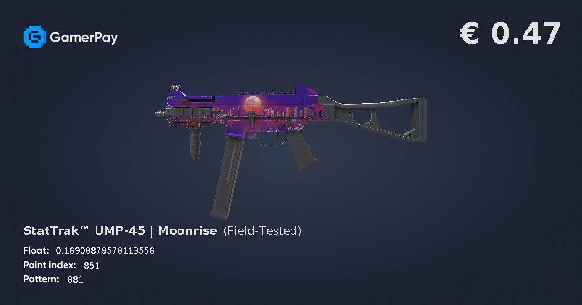 StatTrak™ UMP-45 | Moonrise on GamerPay