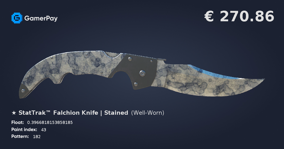 StatTrak™ Falchion Knife | Stained on GamerPay