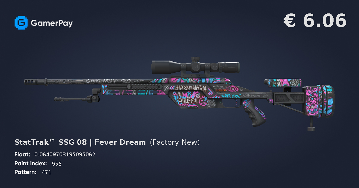 StatTrak™ SSG 08 | Fever Dream on GamerPay