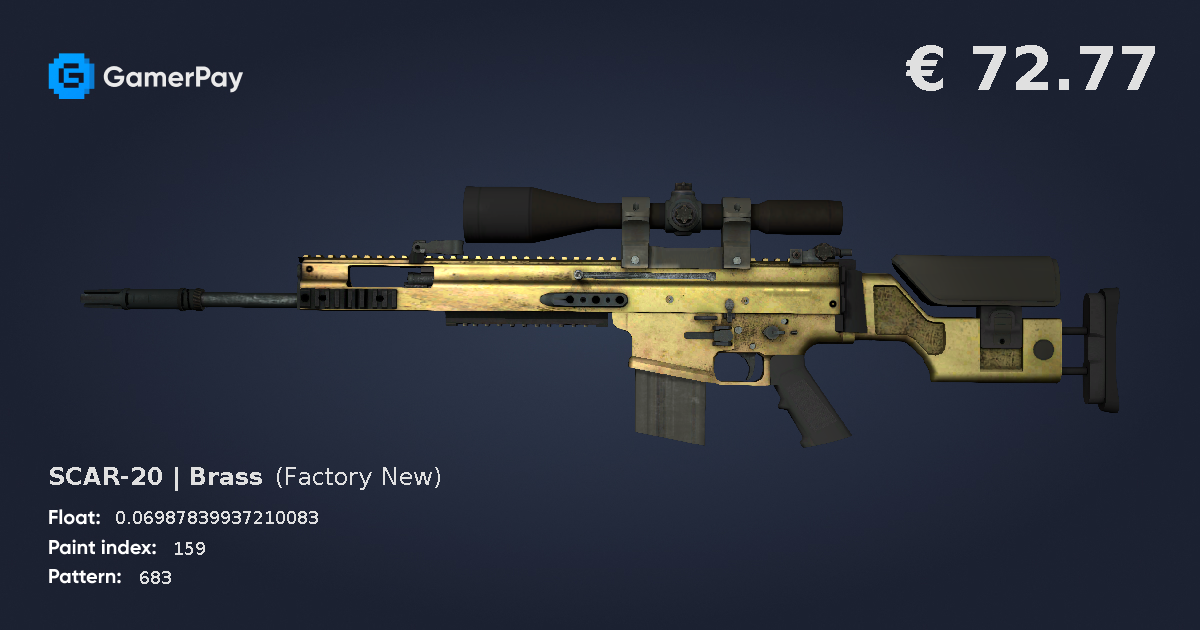 SCAR-20 | Brass on GamerPay