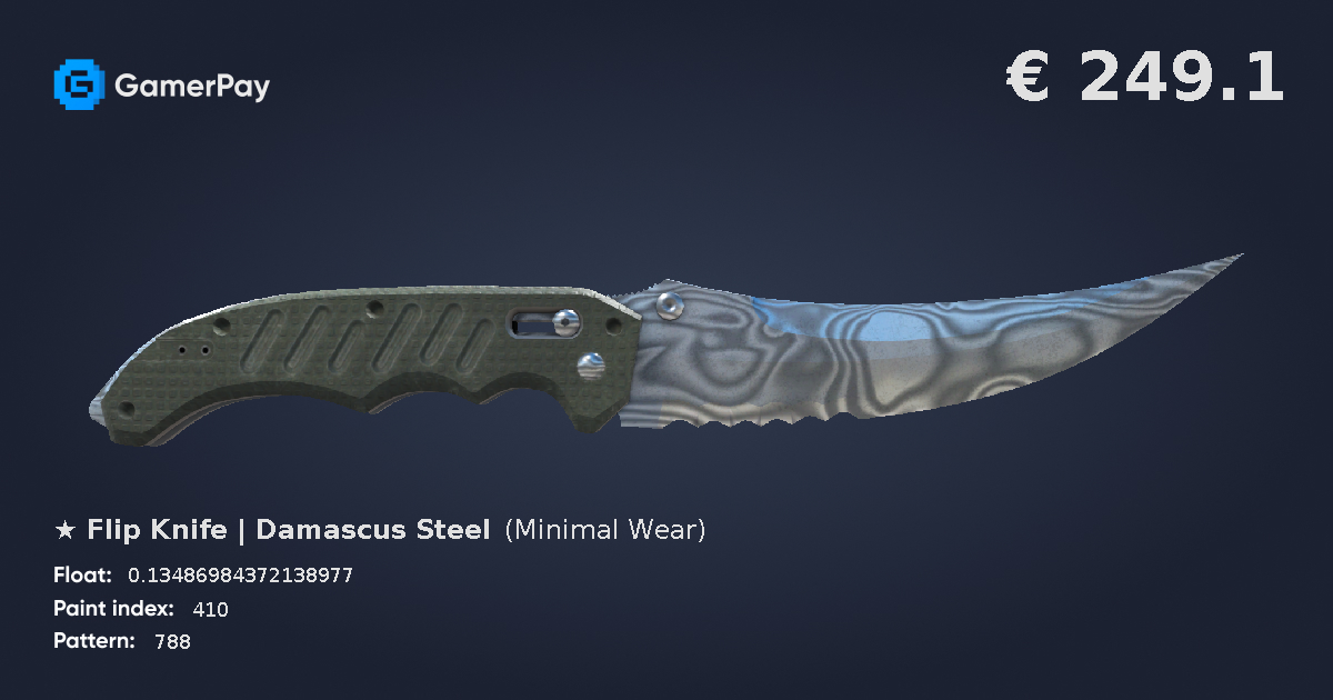 Flip Knife | Damascus Steel on GamerPay