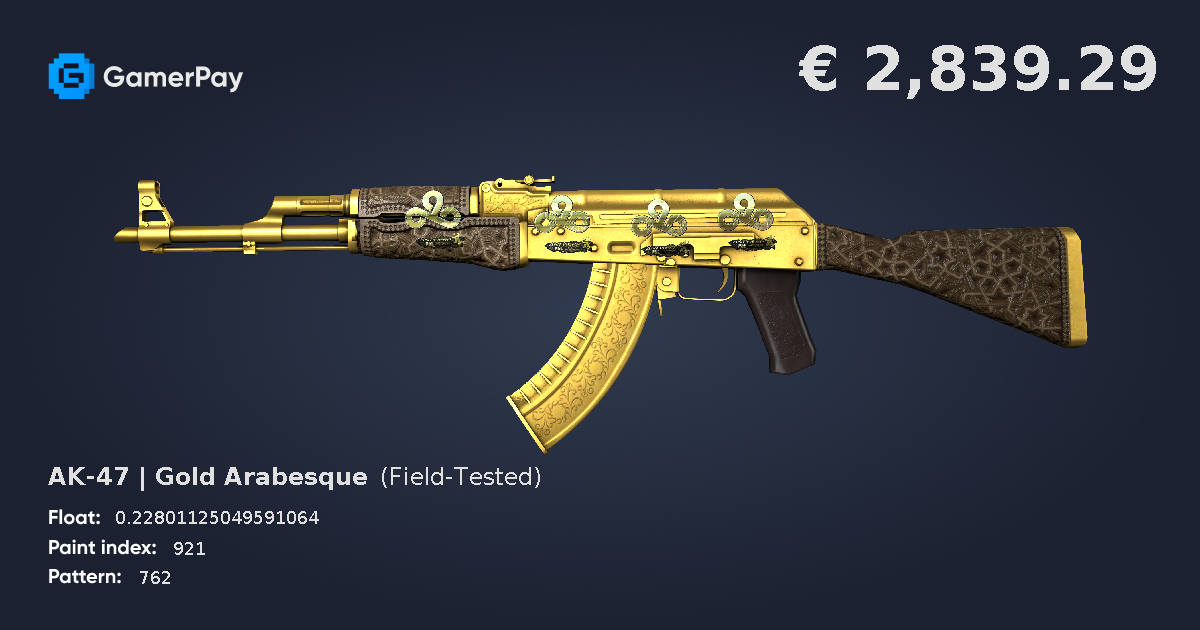 AK-47 | Gold Arabesque on GamerPay