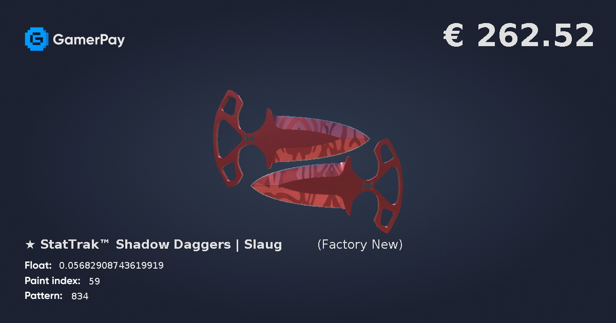 StatTrak™ Shadow Daggers | Slaughter on GamerPay