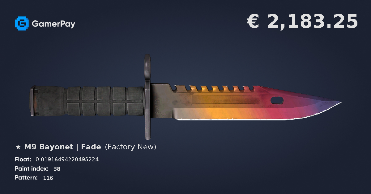 M9 Bayonet | Fade on GamerPay