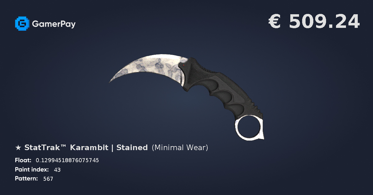 StatTrak™ Karambit | Stained on GamerPay