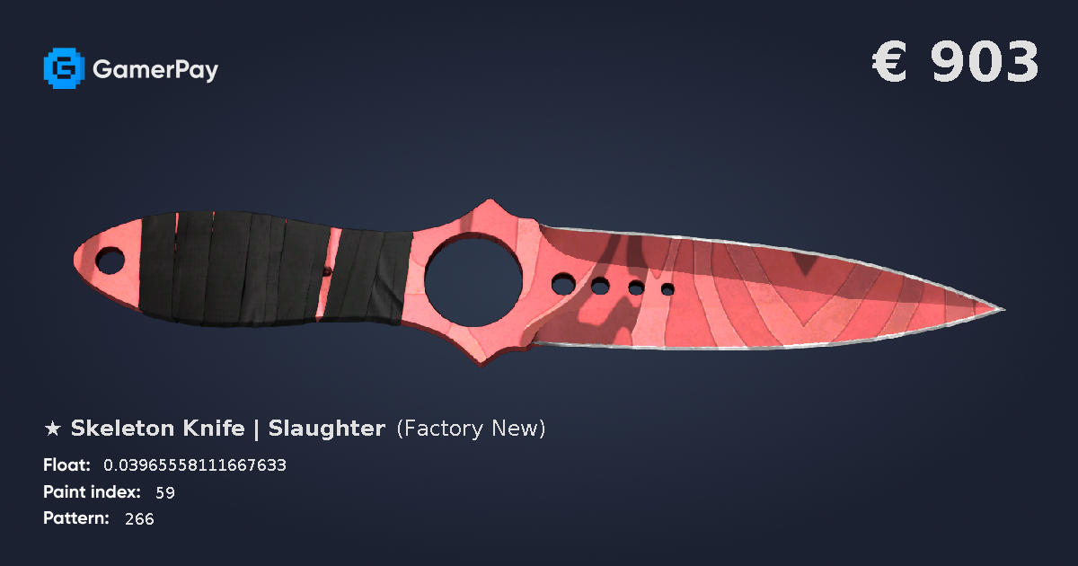 Skeleton Knife | Slaughter on GamerPay