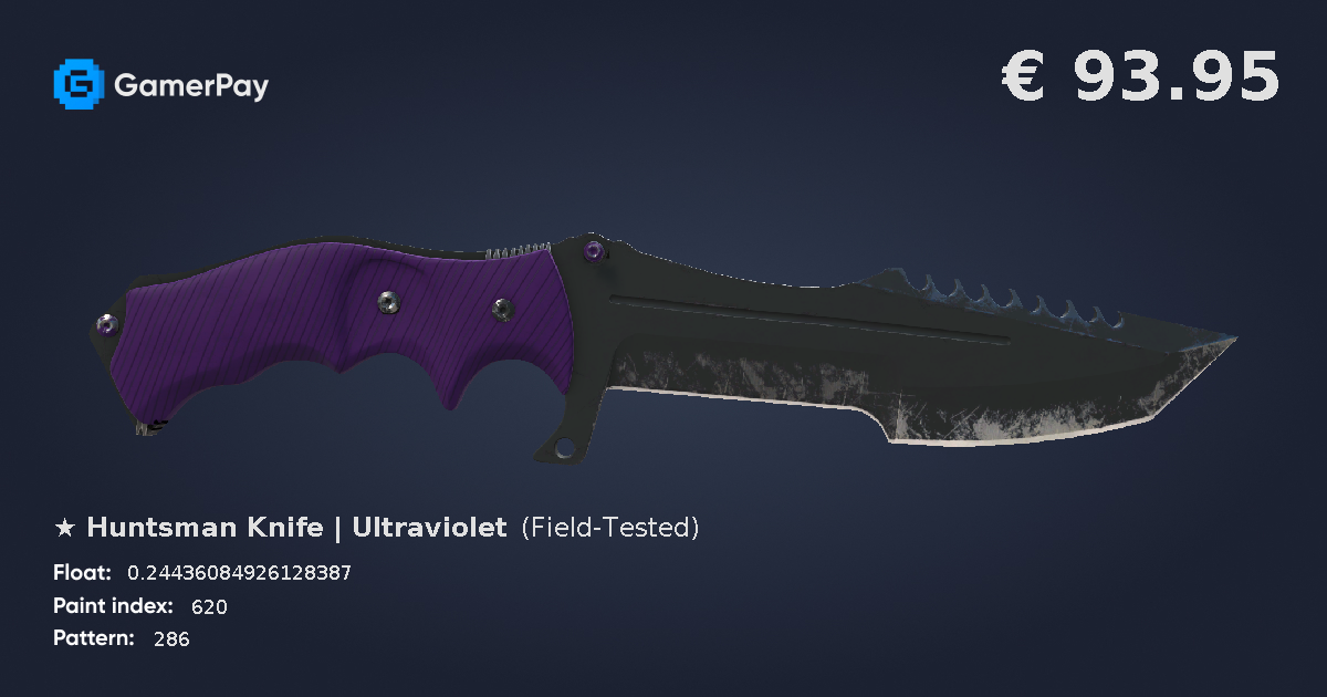 Huntsman Knife | Ultraviolet on GamerPay
