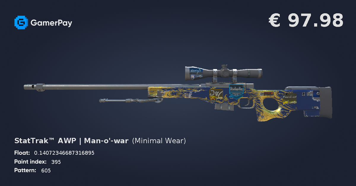 StatTrak™ AWP | Man-o'-war on GamerPay