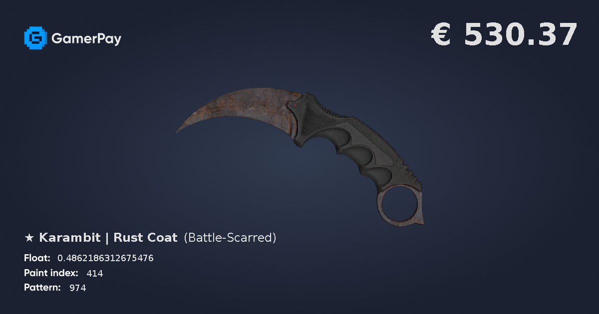Karambit | Rust Coat on GamerPay