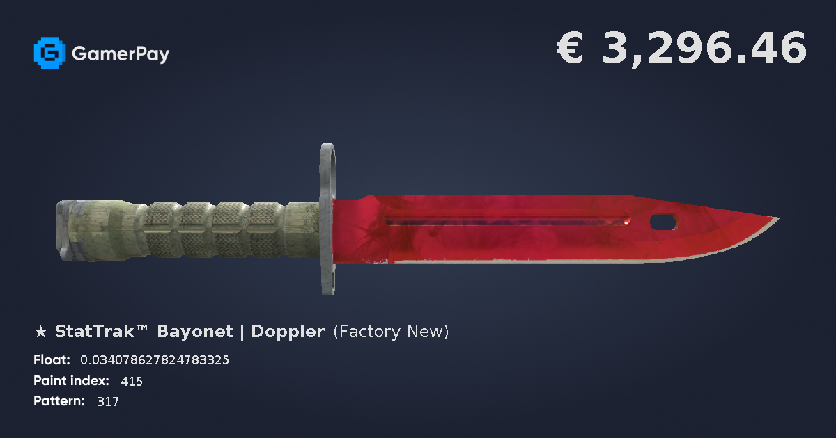 StatTrak™ Bayonet | Doppler Ruby on GamerPay