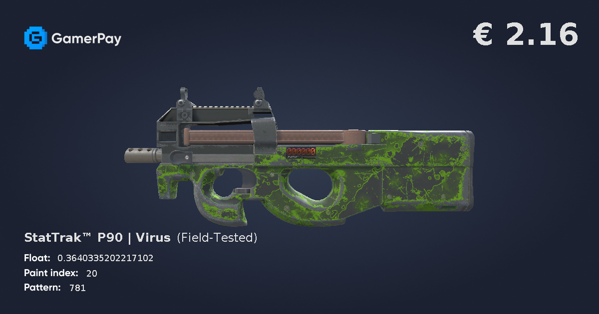 StatTrak™ P90 | Virus on GamerPay