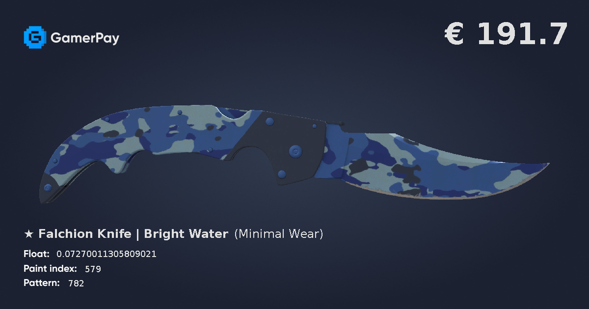 Falchion Knife | Bright Water on GamerPay