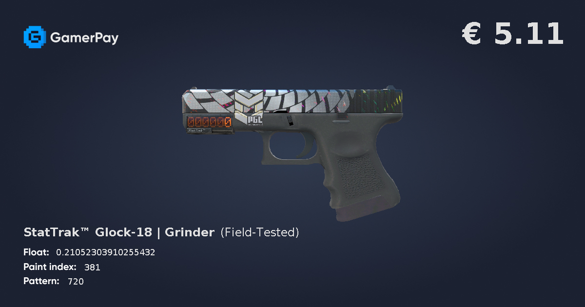 StatTrak™ Glock-18 | Grinder on GamerPay