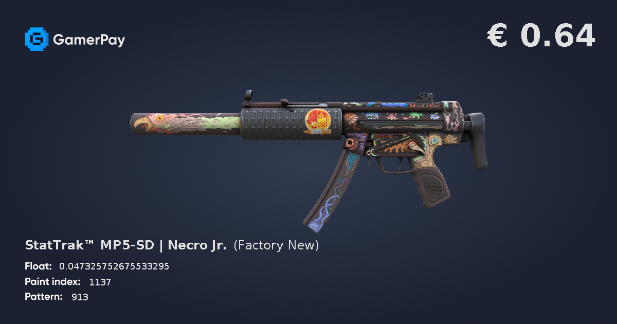 StatTrak™ MP5-SD | Necro Jr. on GamerPay