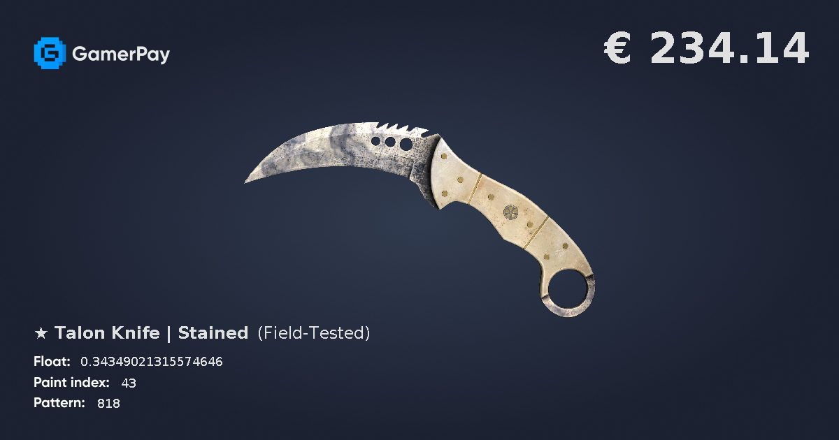 Talon Knife | Stained on GamerPay