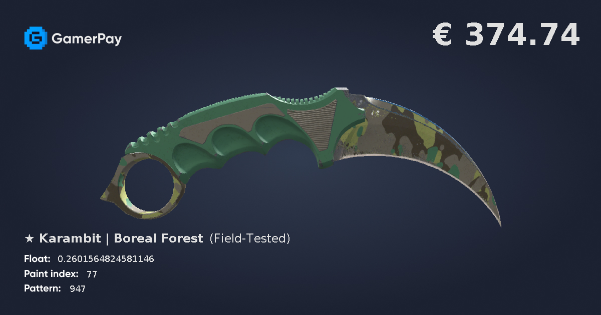 Karambit | Boreal Forest on GamerPay