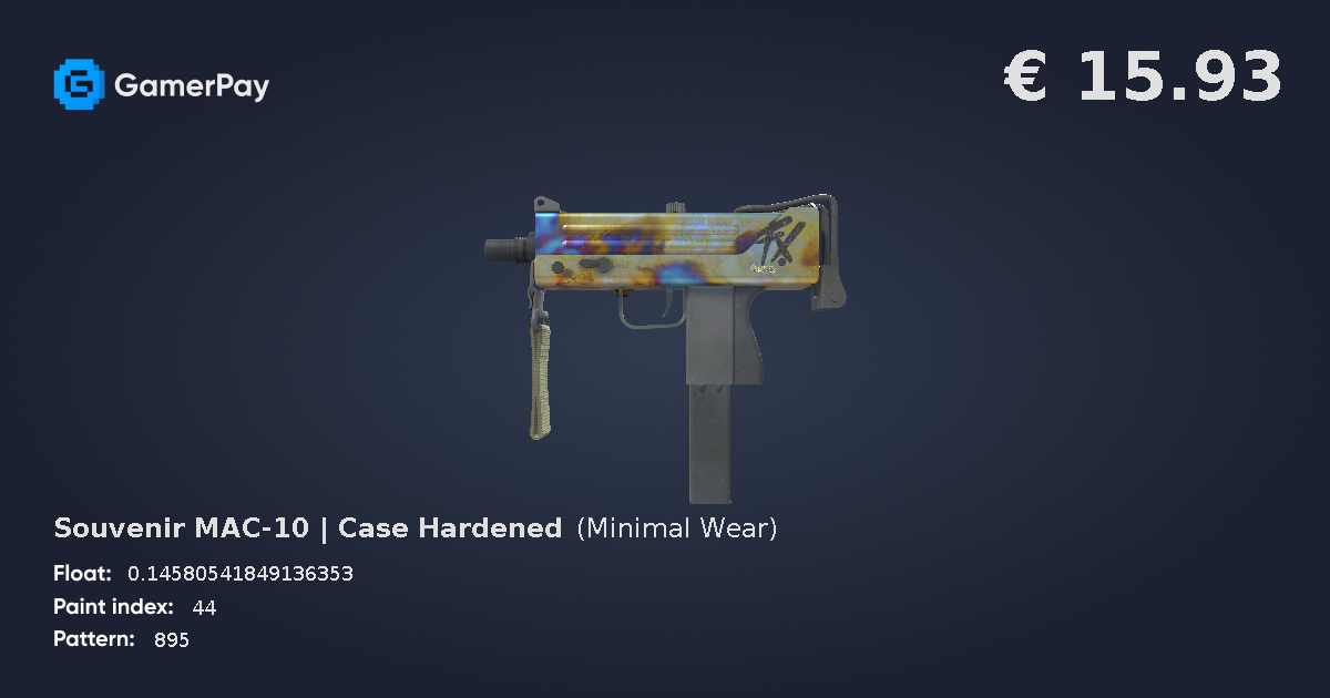 Souvenir MAC-10 | Case Hardened on GamerPay