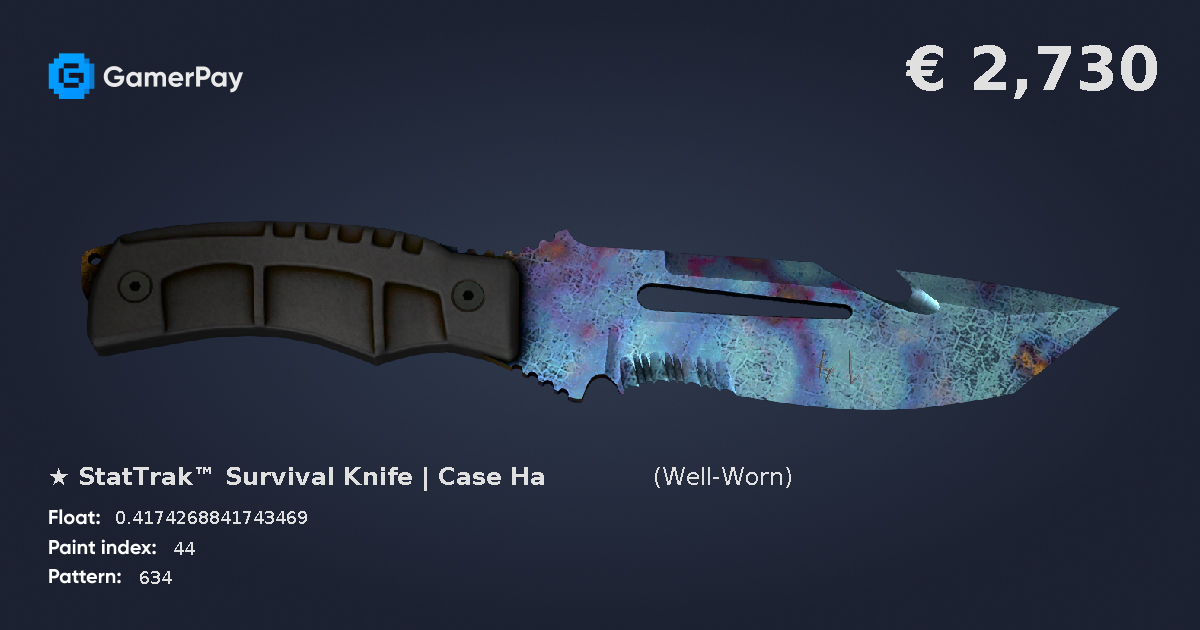StatTrak™ Survival Knife | Case Hardened on GamerPay