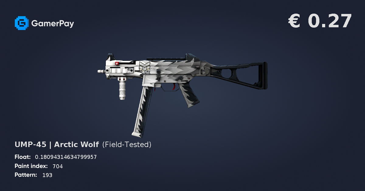 UMP-45 | Arctic Wolf on GamerPay