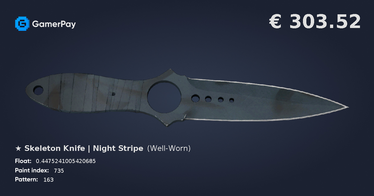 Skeleton Knife | Night Stripe on GamerPay
