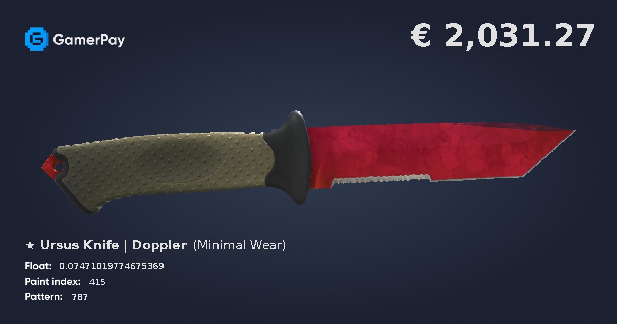 Ursus Knife | Doppler Ruby on GamerPay