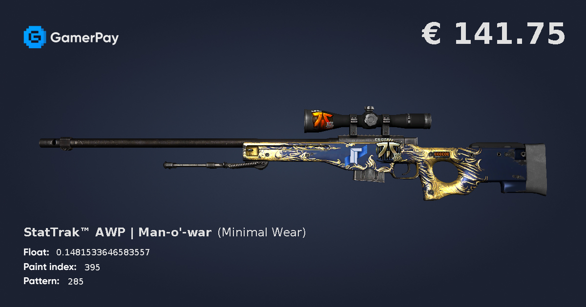 StatTrak™ AWP | Man-o'-war on GamerPay
