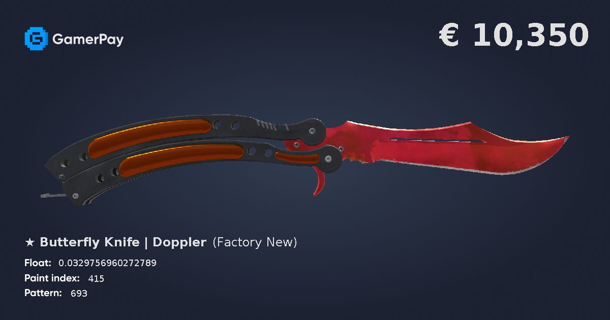 Butterfly Knife | Doppler Ruby on GamerPay
