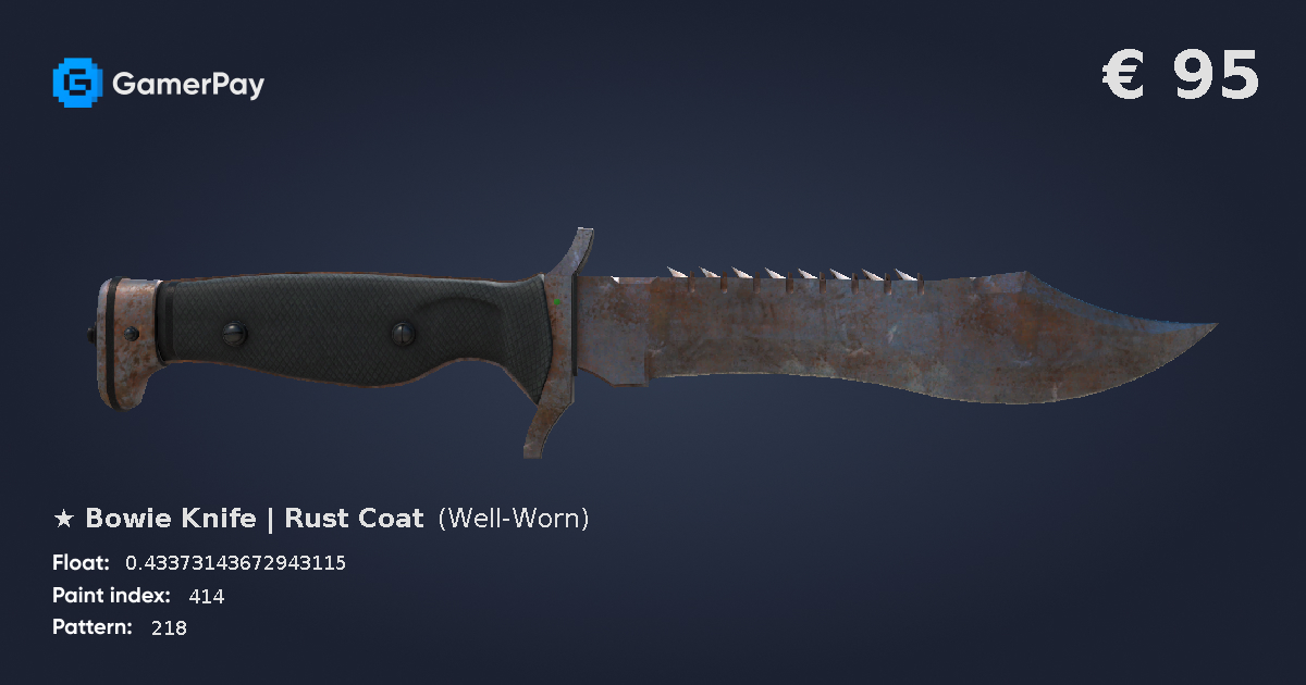 Bowie Knife | Rust Coat on GamerPay
