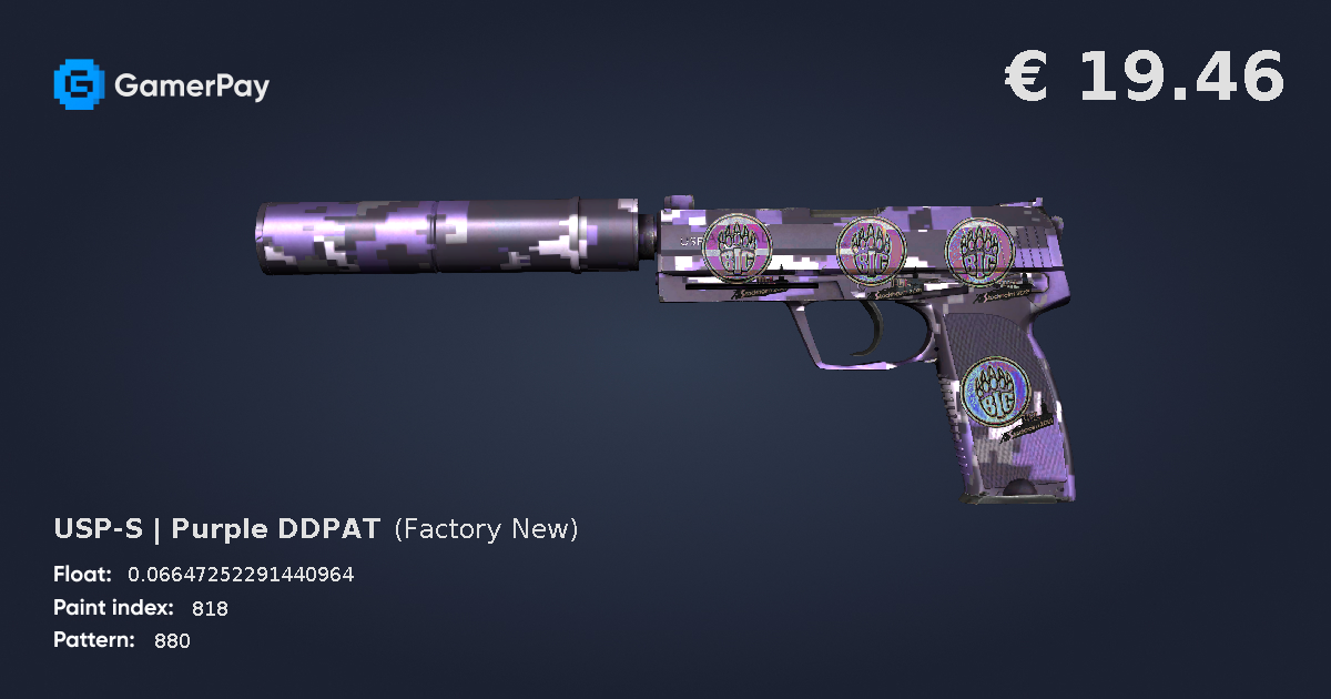 USP-S | Purple DDPAT on GamerPay