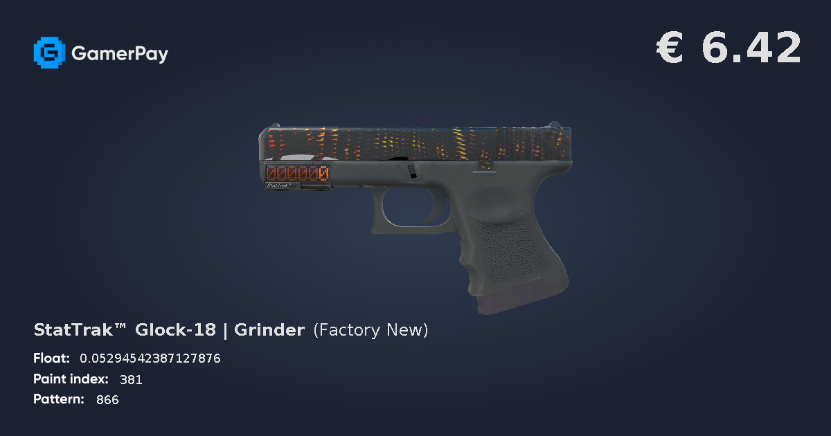 StatTrak™ Glock-18 | Grinder on GamerPay