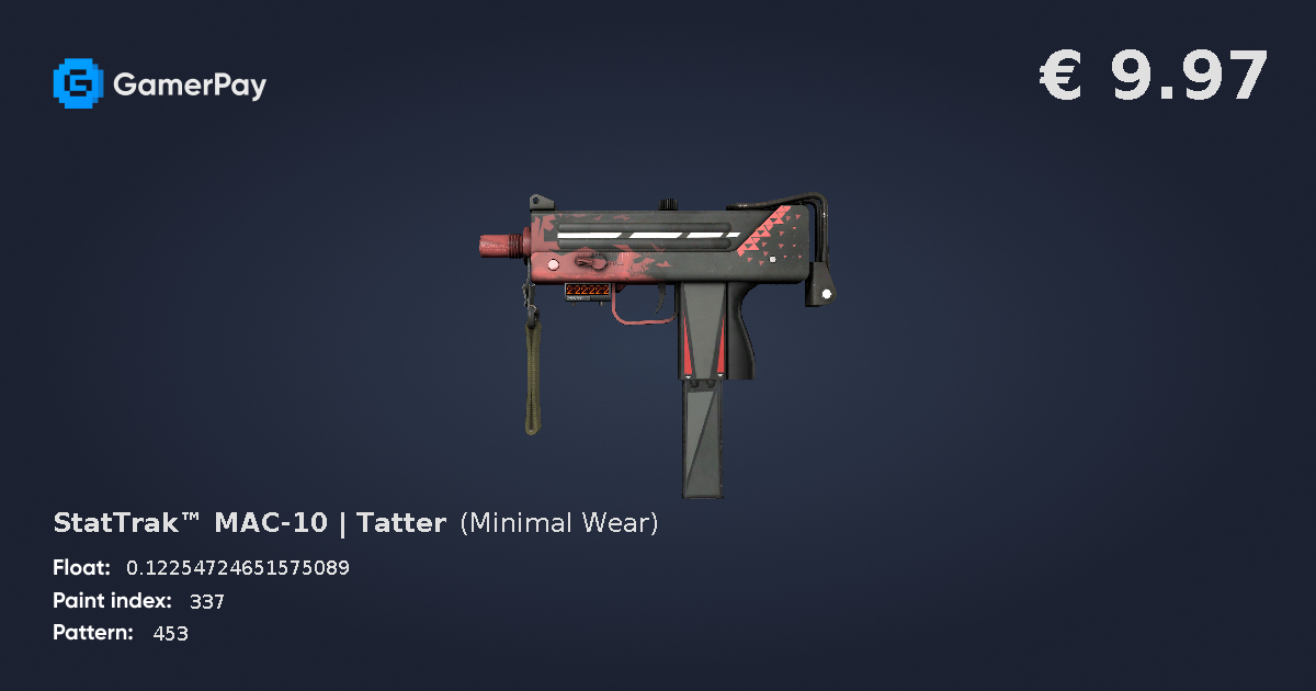 StatTrak™ MAC-10 | Tatter on GamerPay