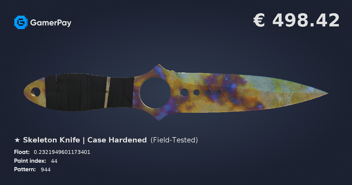Skeleton Knife | Case Hardened on GamerPay