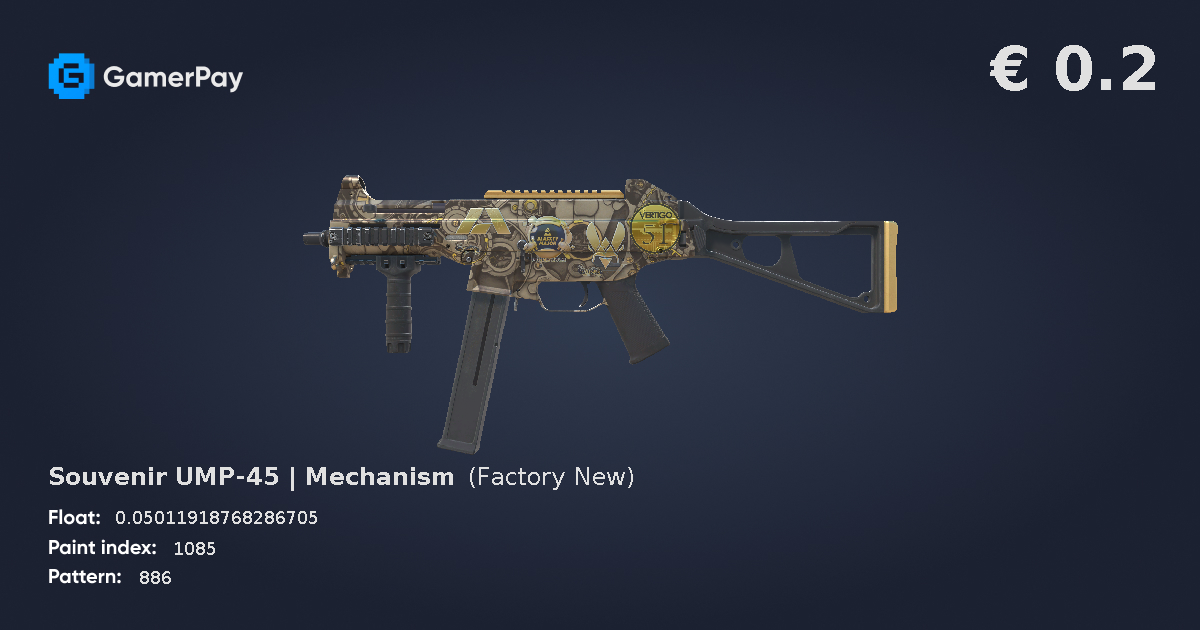 Souvenir UMP-45 | Mechanism on GamerPay