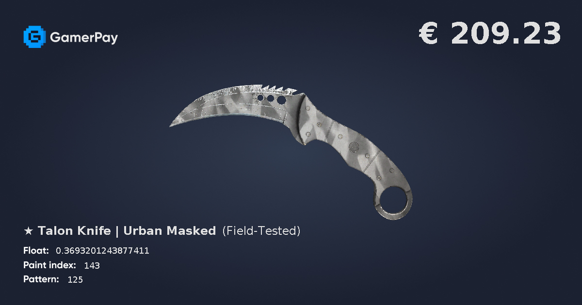 Talon Knife | Urban Masked on GamerPay