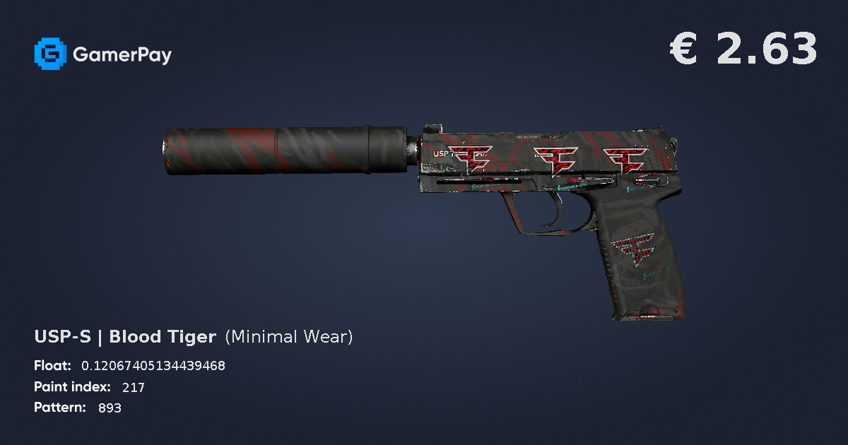 USP-S | Blood Tiger on GamerPay