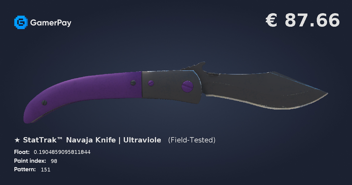 StatTrak™ Navaja Knife | Ultraviolet on GamerPay