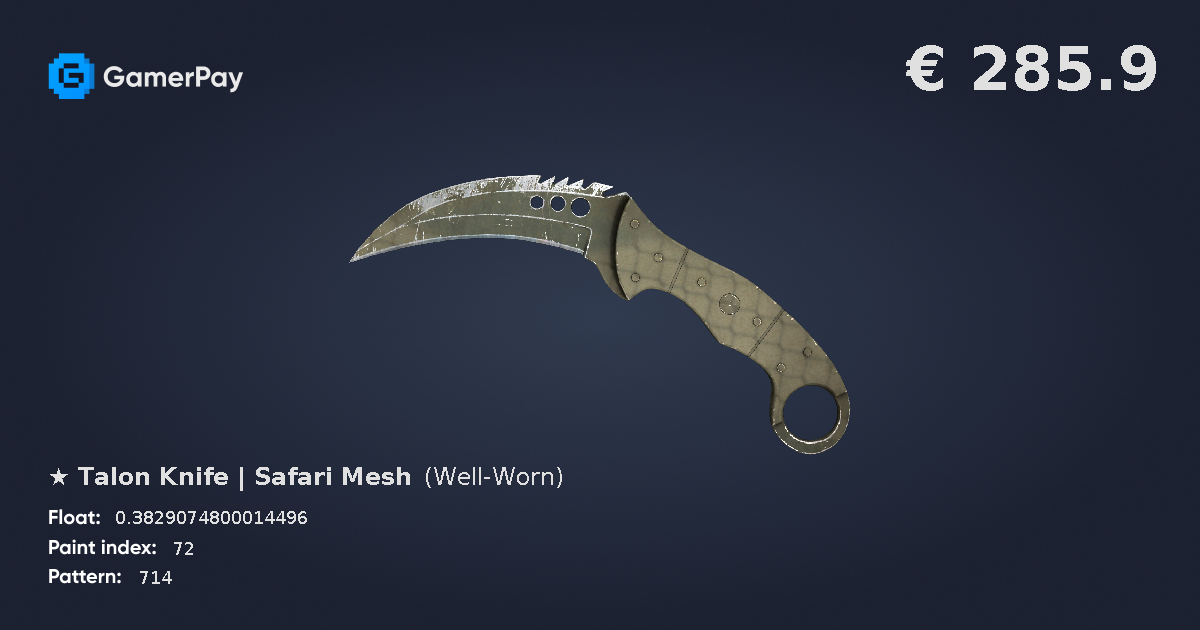 Talon Knife | Safari Mesh on GamerPay