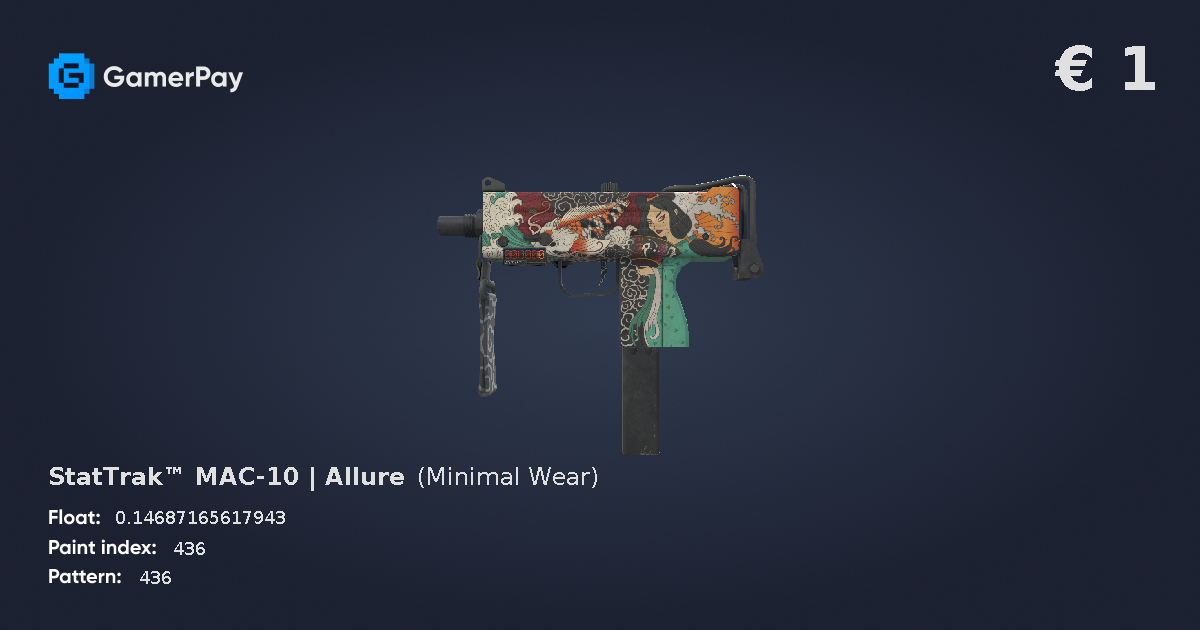 StatTrak™ MAC-10 | Allure on GamerPay