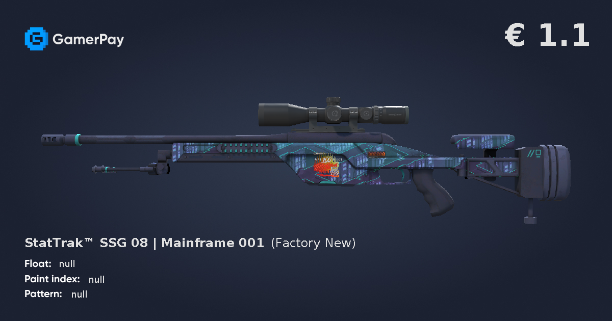 StatTrak™ SSG 08 | Mainframe 001 on GamerPay