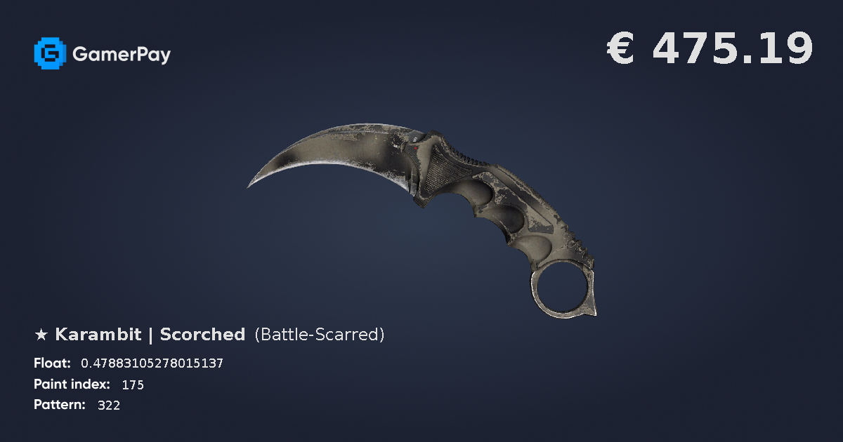 Karambit | Scorched on GamerPay