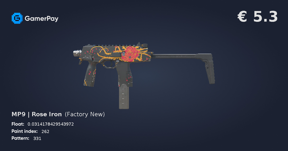 MP9 | Rose Iron on GamerPay