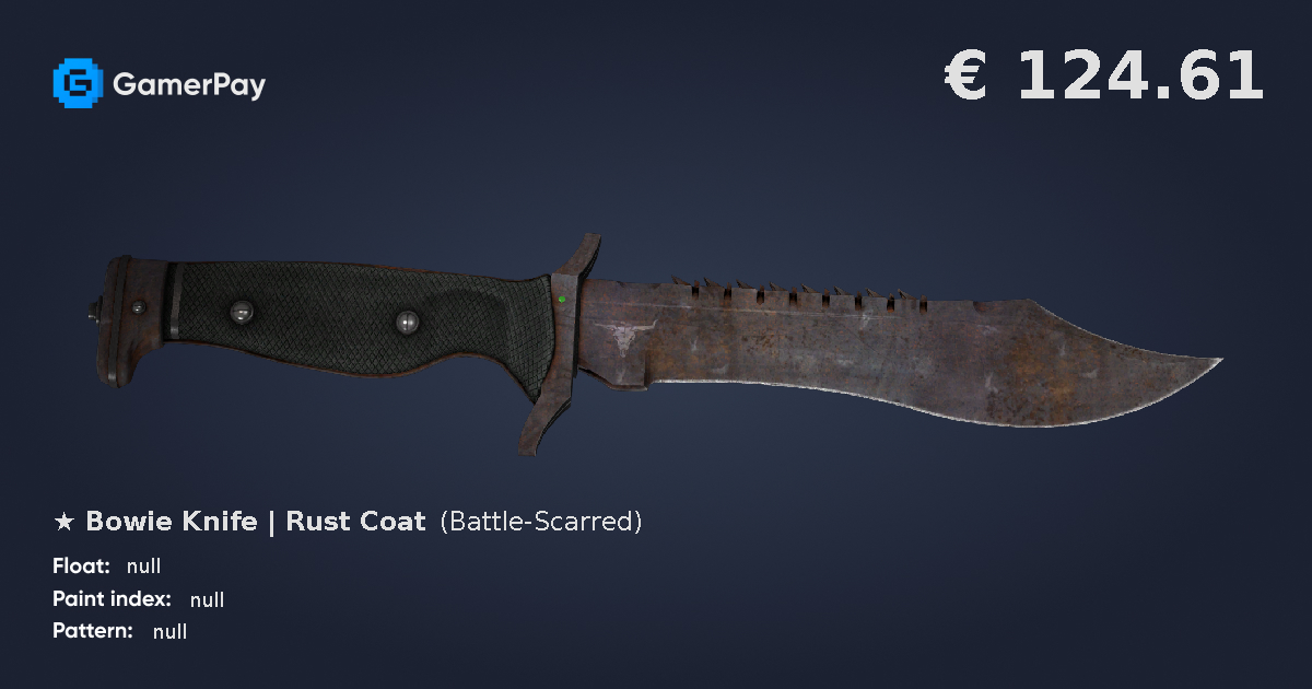 Bowie Knife | Rust Coat on GamerPay