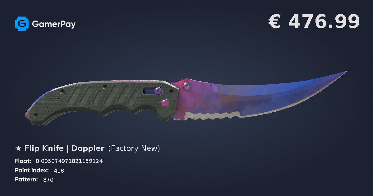 Flip Knife | Doppler Phase 1 on GamerPay