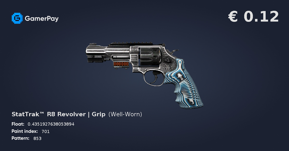 StatTrak™ R8 Revolver | Grip on GamerPay