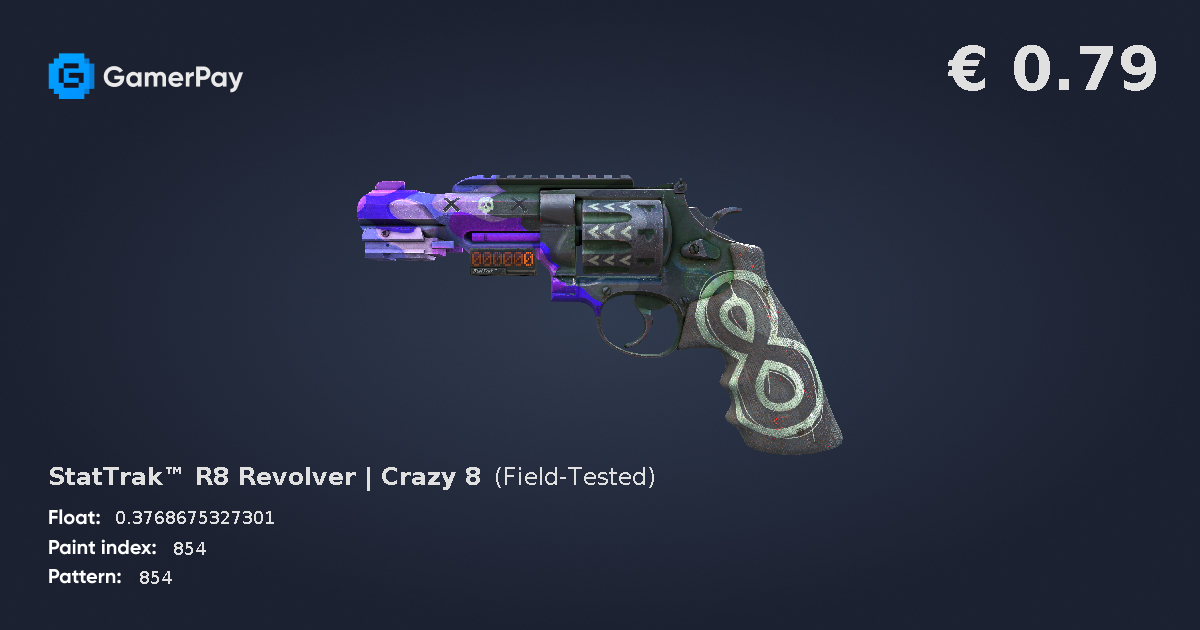 StatTrak™ R8 Revolver | Crazy 8 on GamerPay