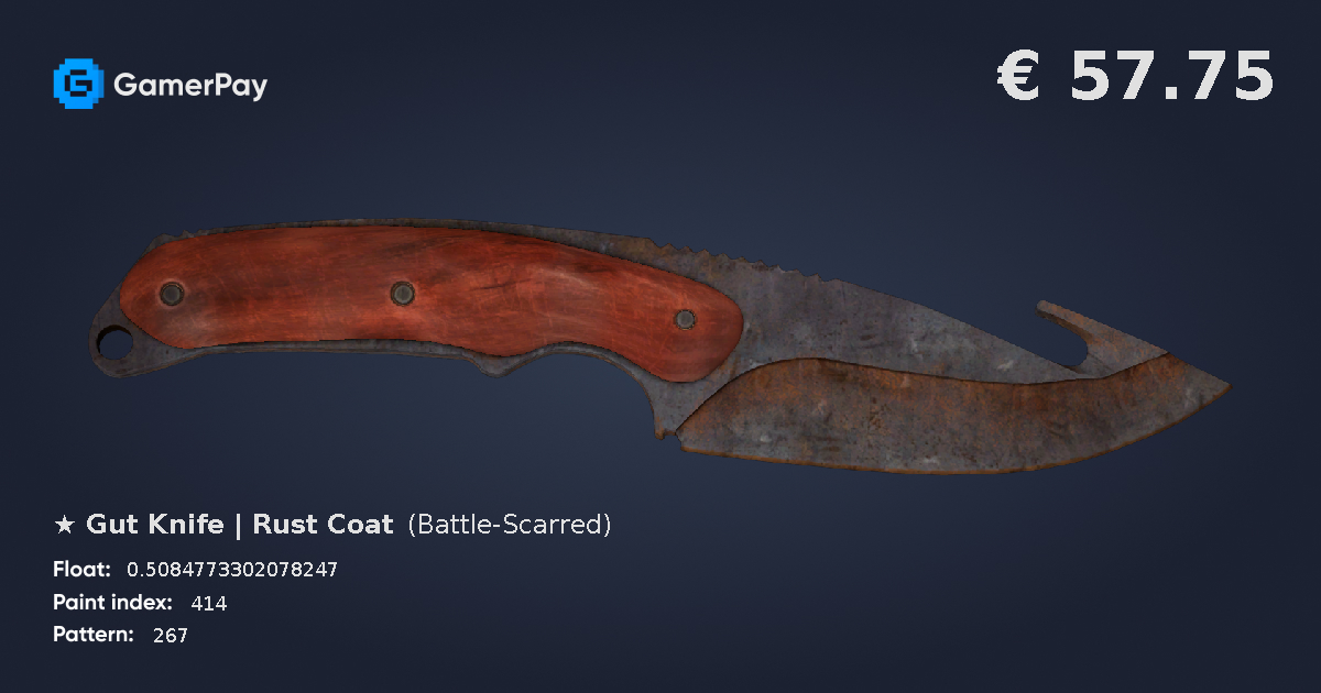 Gut Knife | Rust Coat on GamerPay